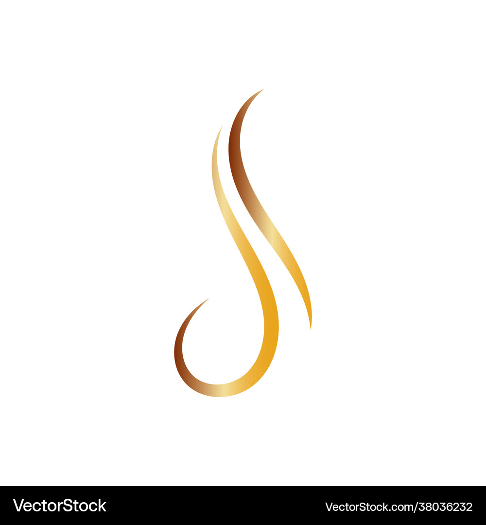Hair line logo and symbol Royalty Free Vector Image