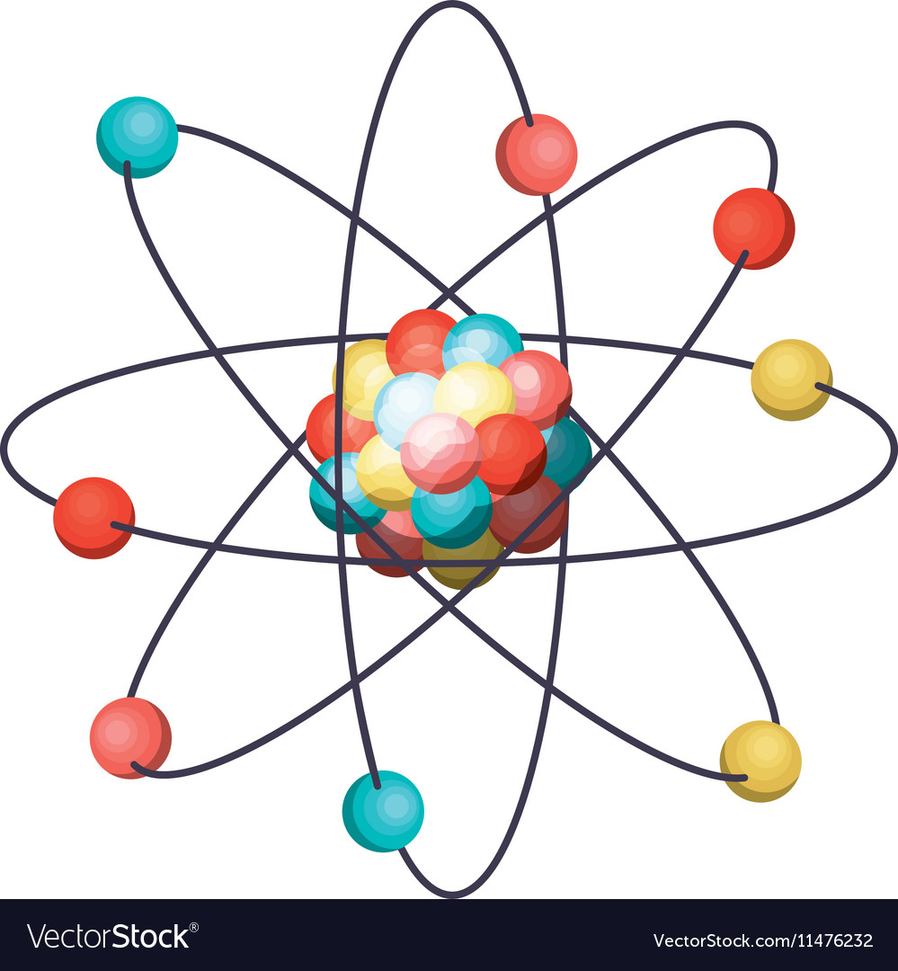 Isolated atom design Royalty Free Vector Image