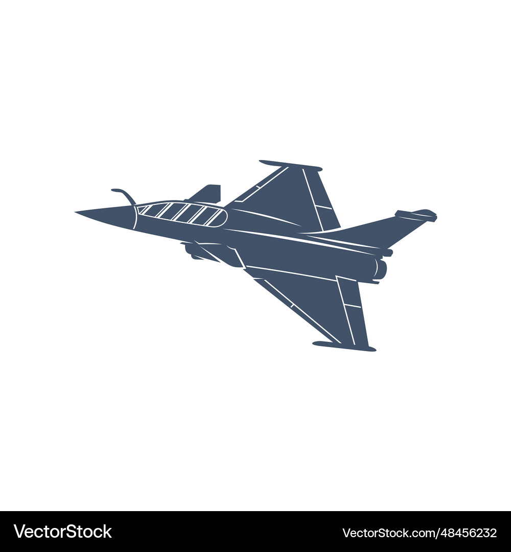 Military aircraft design fighter Royalty Free Vector Image