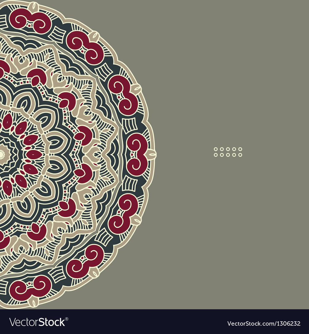 Round decorative design element Royalty Free Vector Image