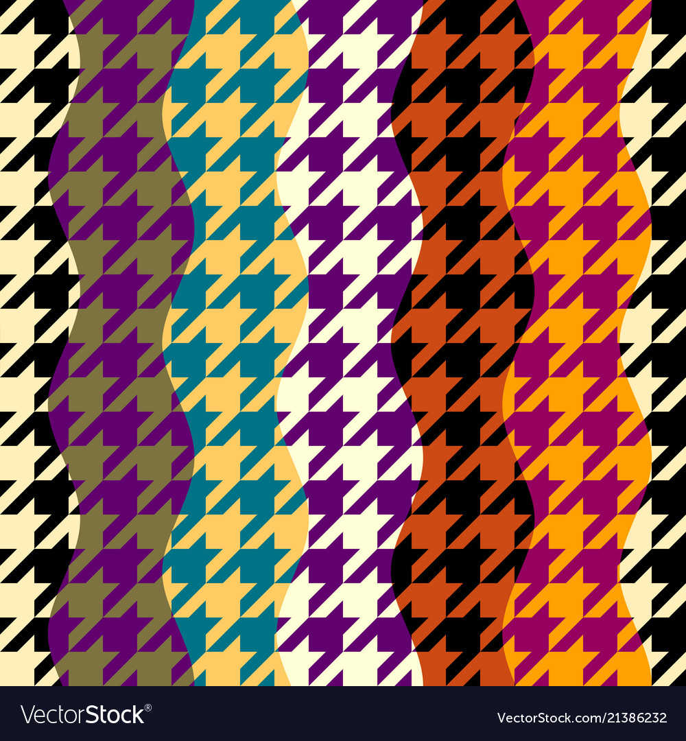 Seamless hounds-tooth pattern Royalty Free Vector Image