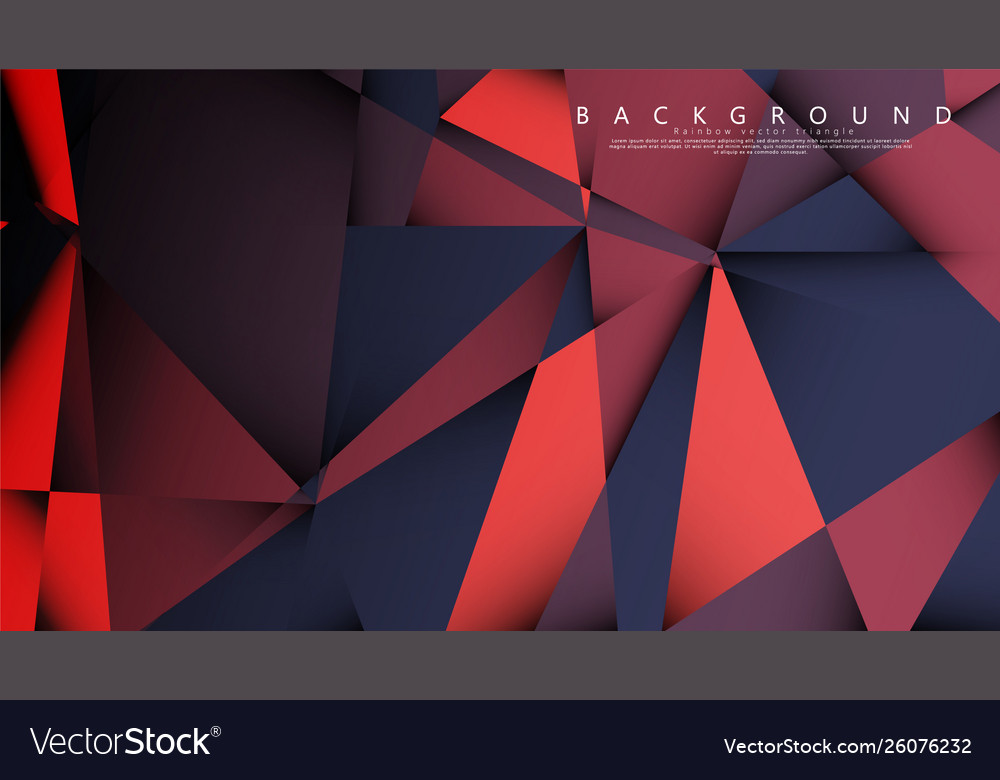 Triangle background with a combination dark Vector Image