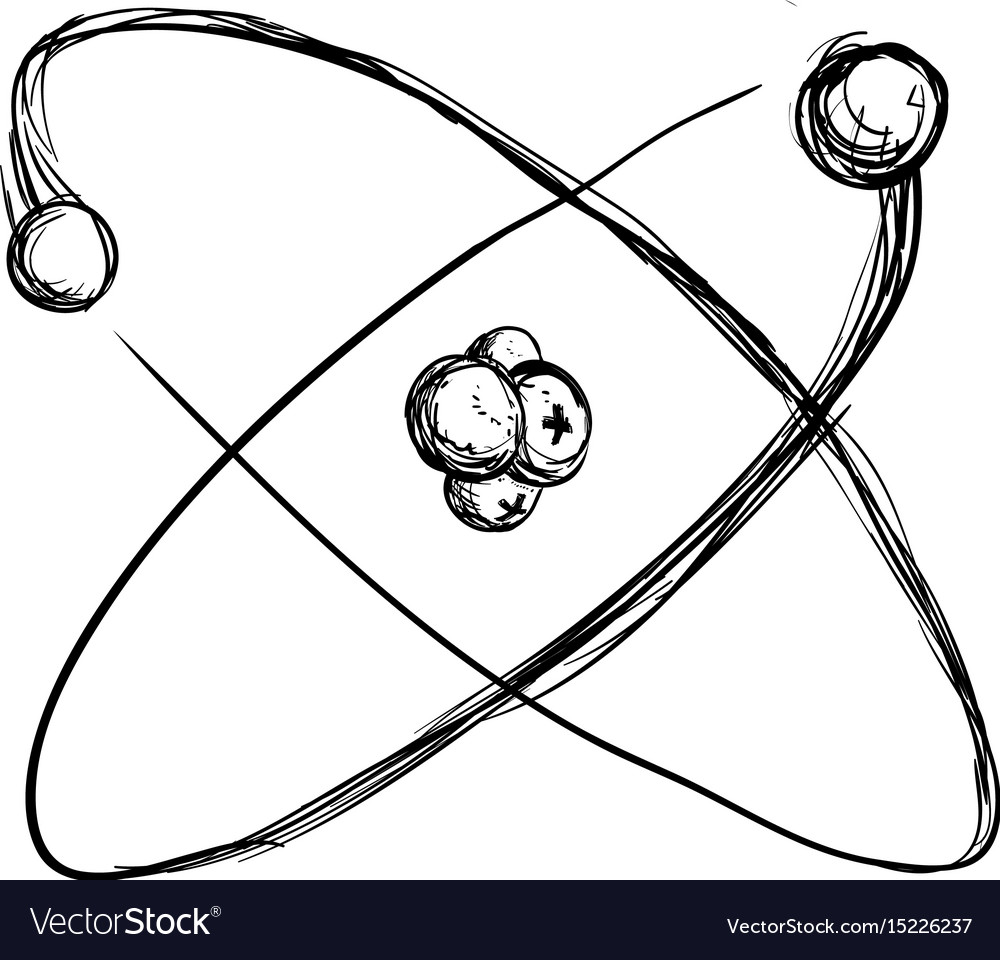 Atom science molecule Royalty Free Vector Image