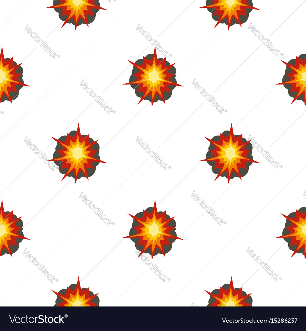 Fire explosion pattern seamless Royalty Free Vector Image