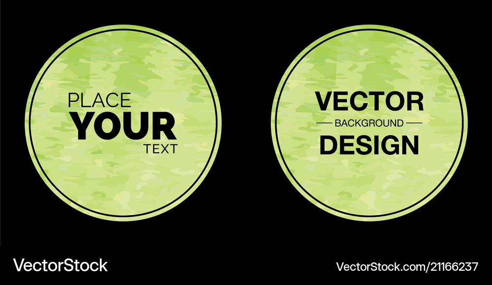 Green watercolor background with place for text Vector Image