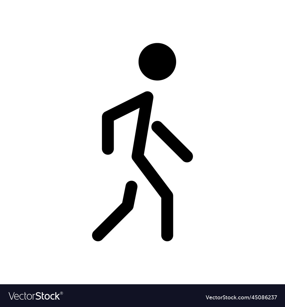 Human black glyph ui icon Royalty Free Vector Image