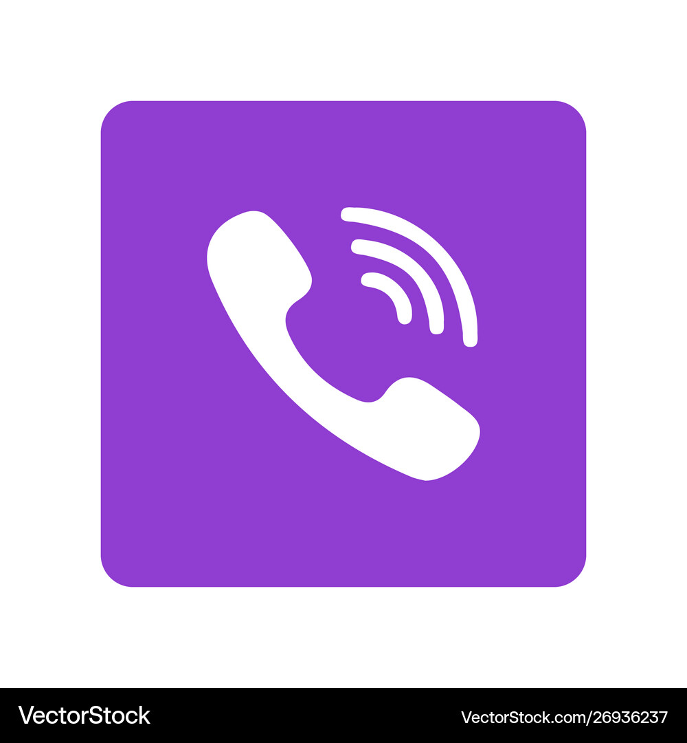 Social media symbol viber Royalty Free Vector Image