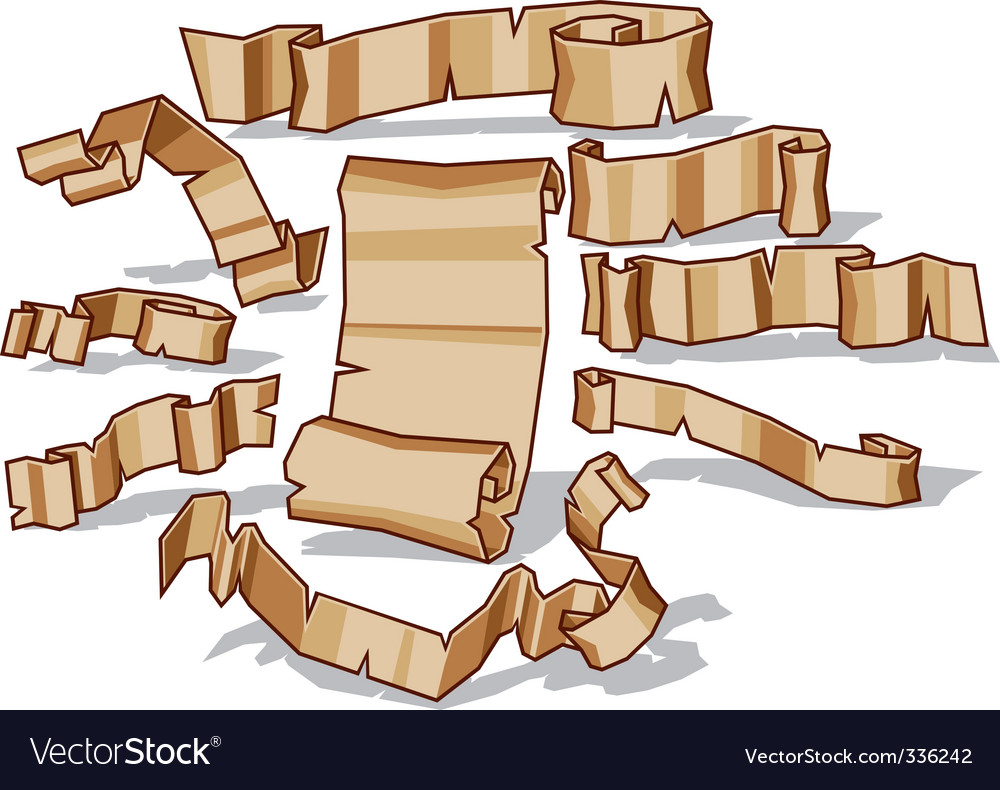 Ancient scroll set Royalty Free Vector Image - VectorStock