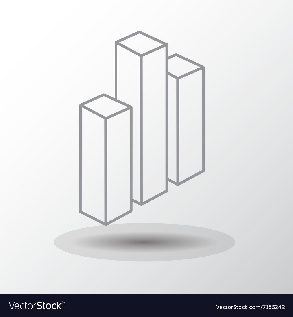 Bar graph chart Royalty Free Vector Image - VectorStock