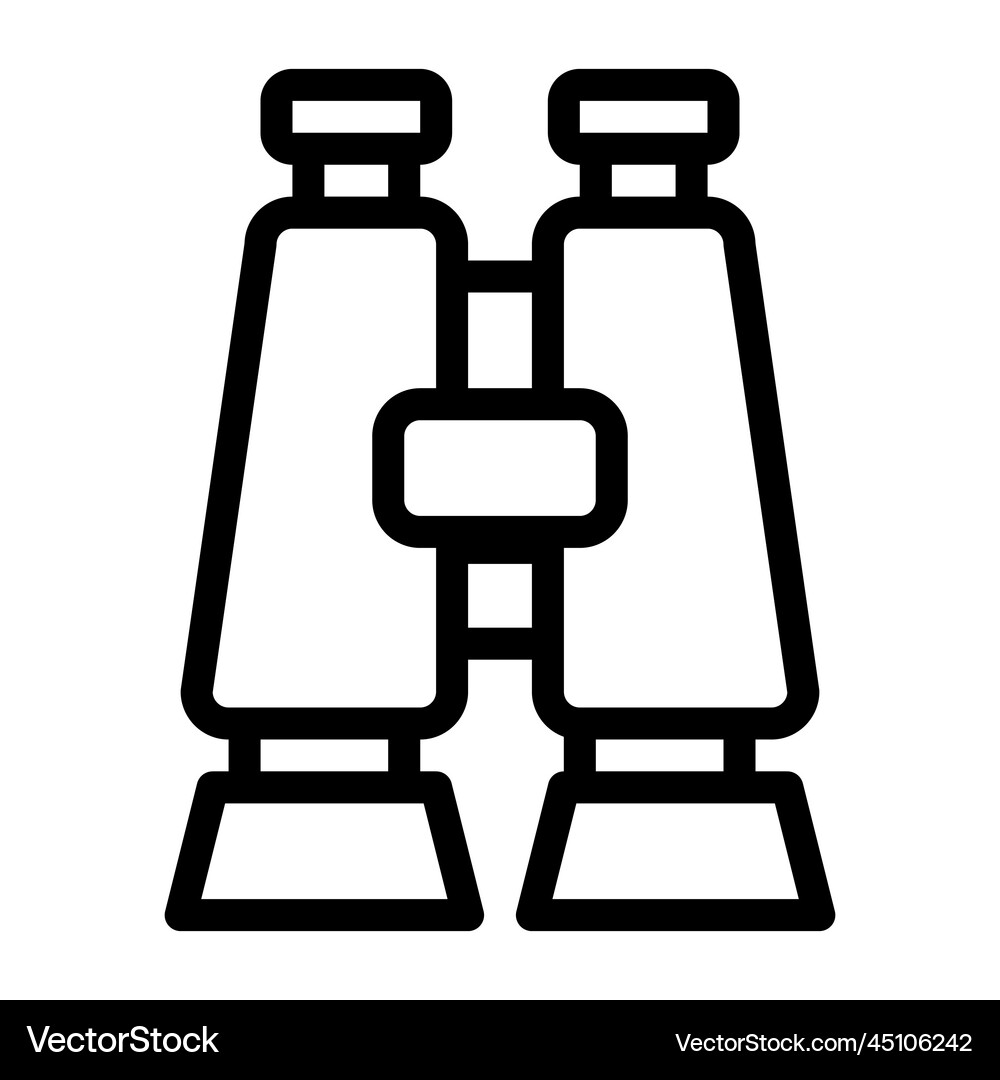 Binoculars and logo icon army weapon perfect Vector Image