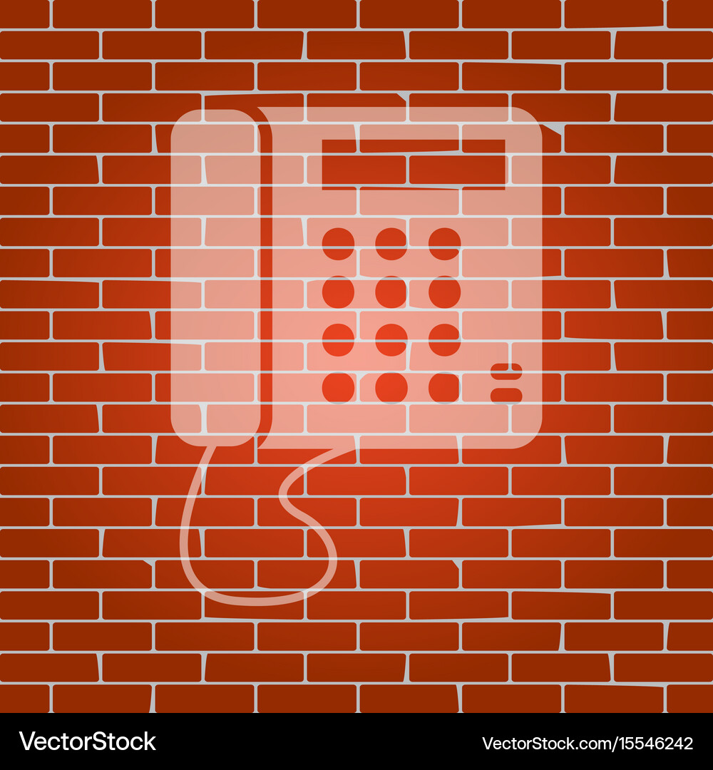 Communication or phone sign whitish icon Vector Image