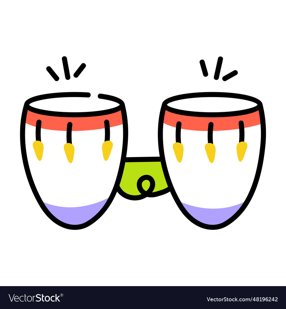 Conga drum Royalty Free Vector Image - VectorStock
