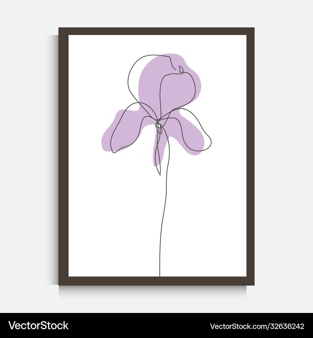 Hand drawn floral decoration wall decor Royalty Free Vector