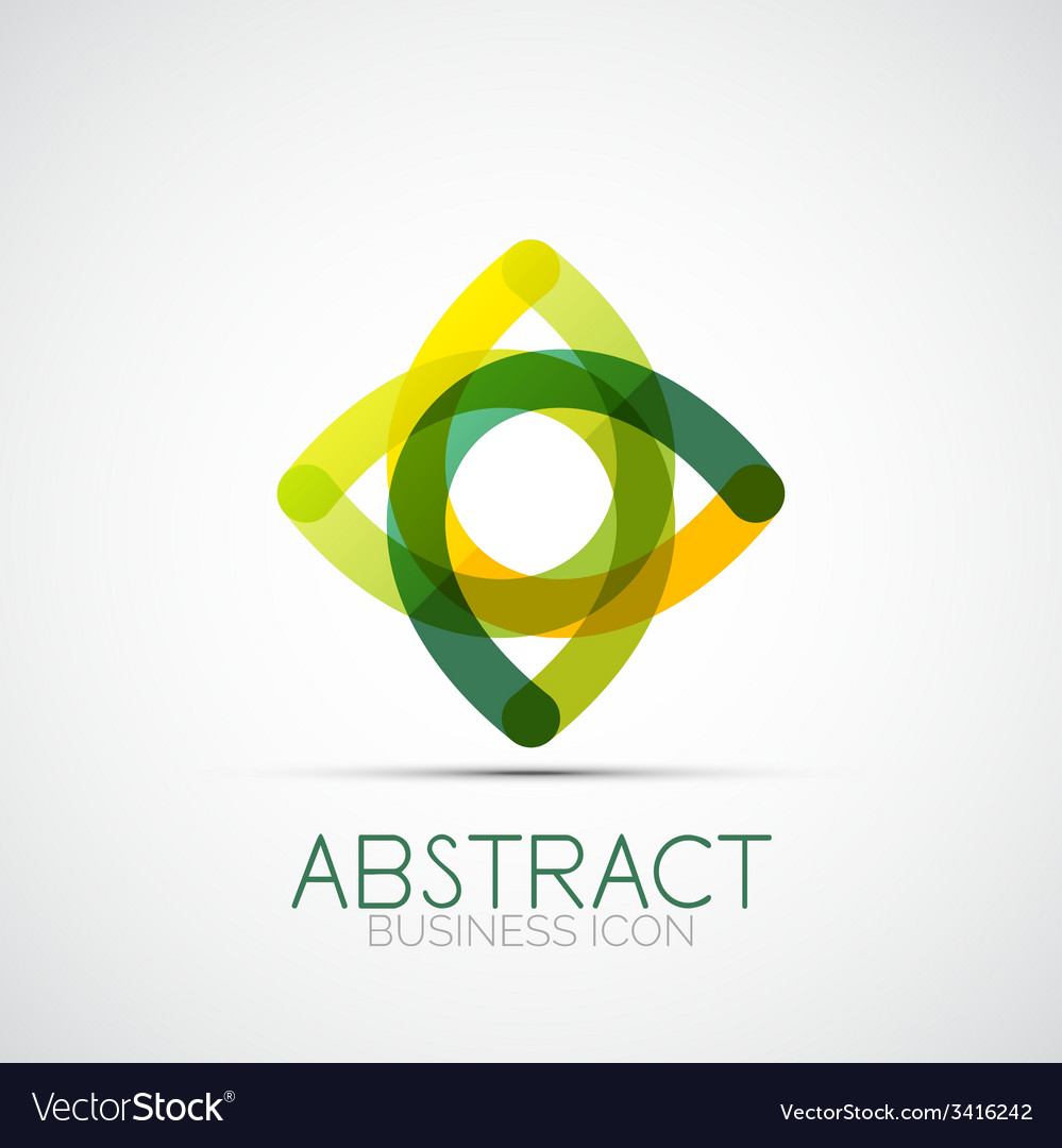 Line design loop logo Royalty Free Vector Image