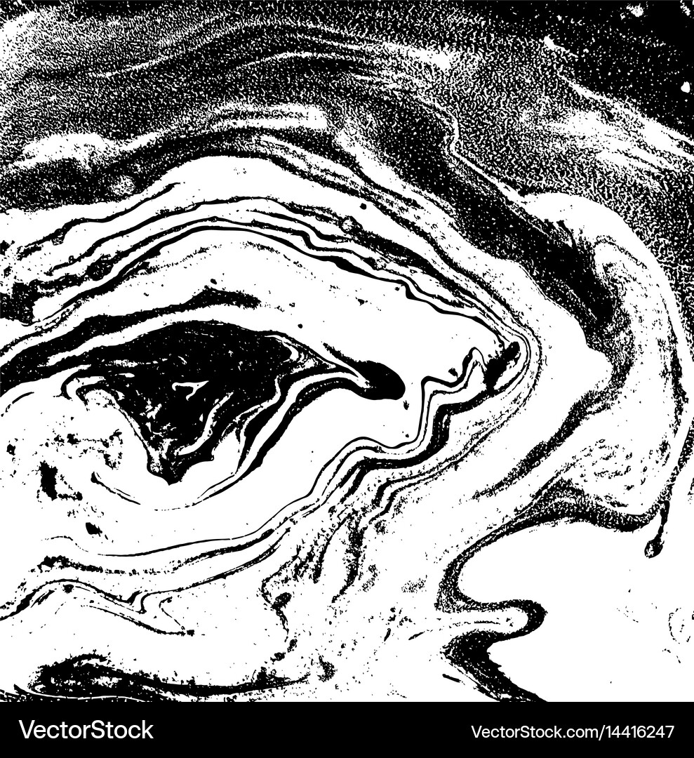 Black and white liquid texture watercolor hand Vector Image