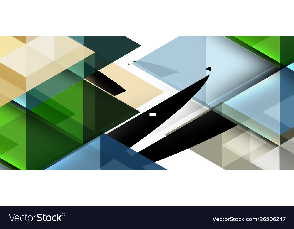 Colorful repeating triangles modern geometric Vector Image