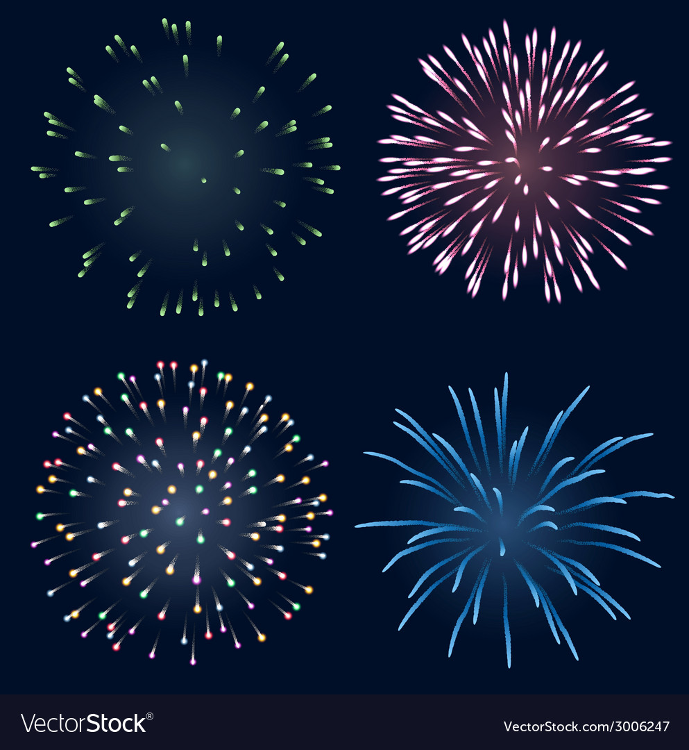 Fireworks Royalty Free Vector Image - VectorStock