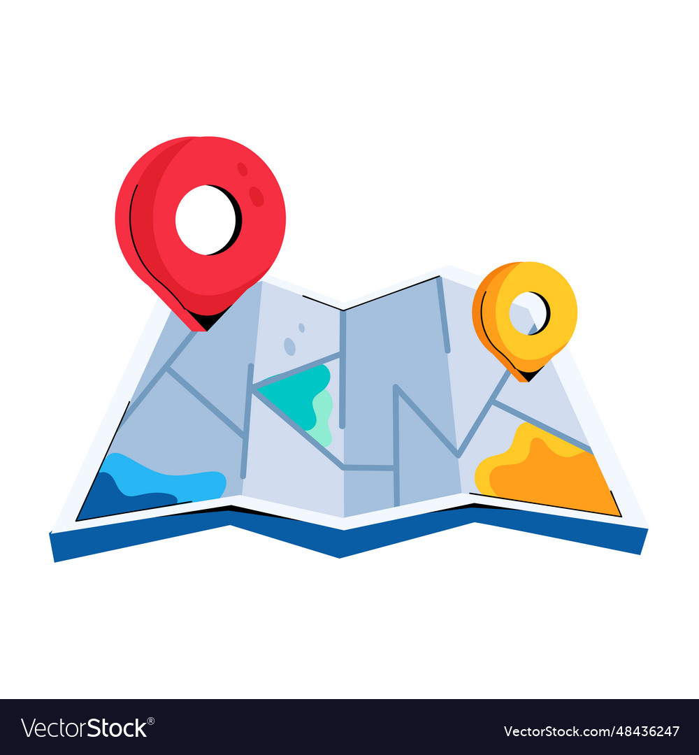Location map Royalty Free Vector Image - VectorStock