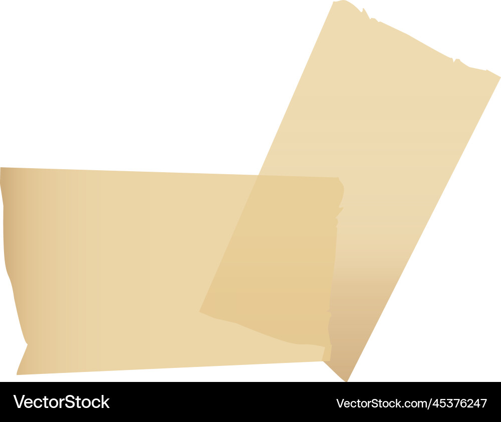 Ripped adhesive tape strips sticky paper fix Vector Image