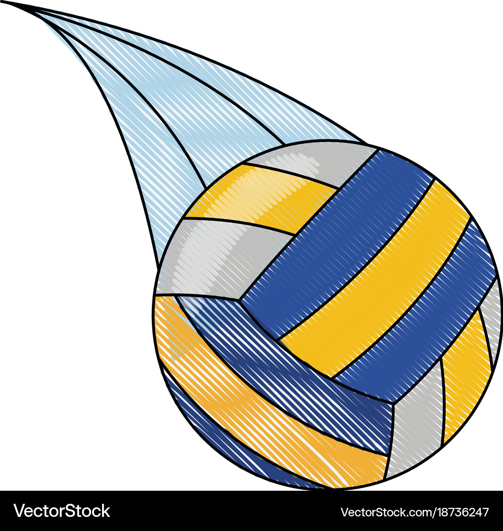 Sport volleyball ball Royalty Free Vector Image