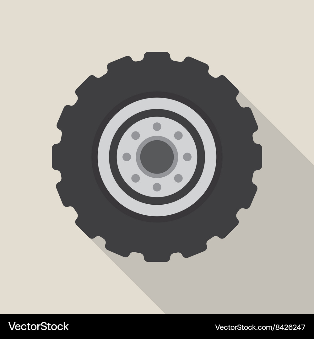 Transport car wheel drive service Royalty Free Vector Image