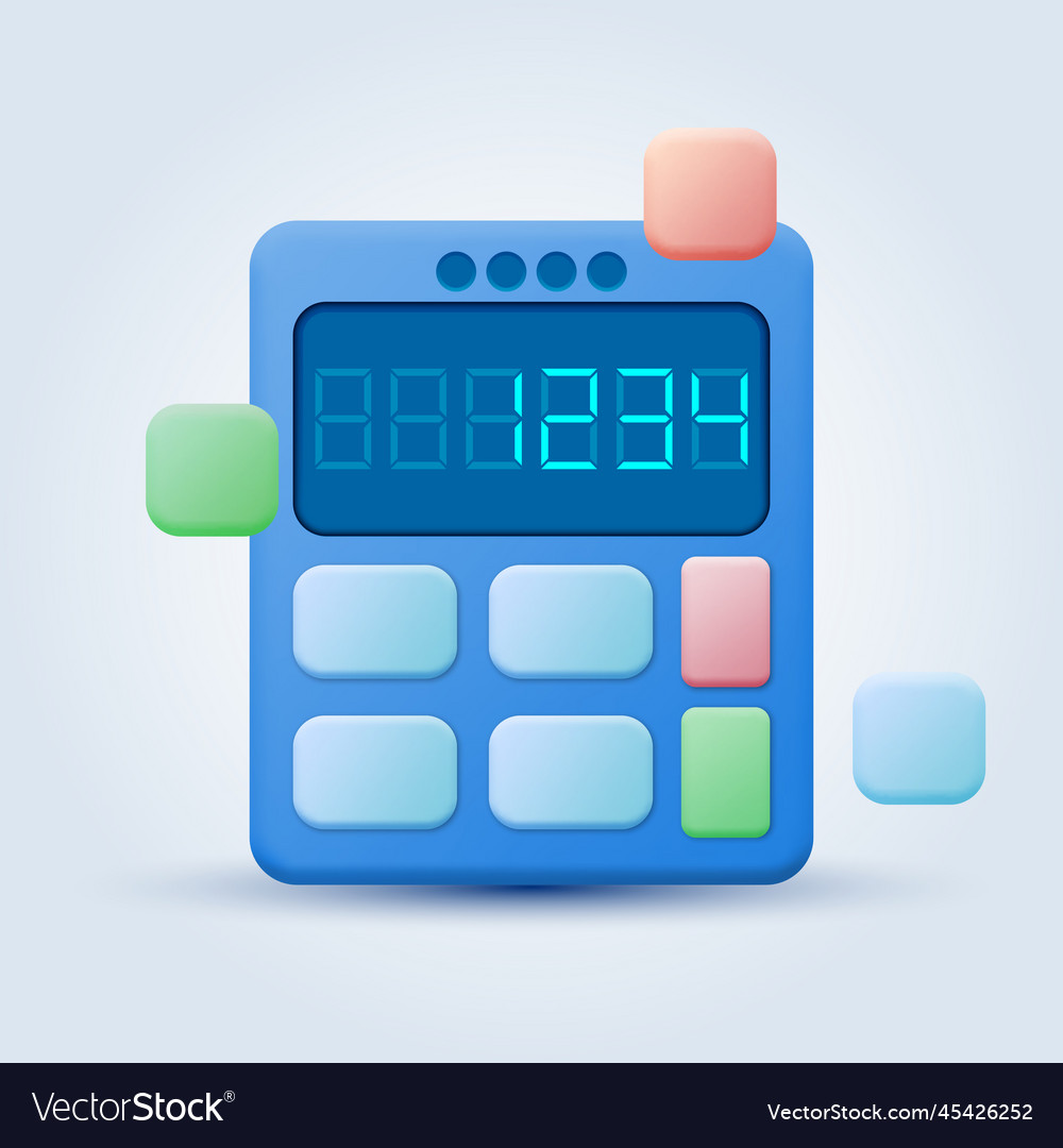 Calculation concept Royalty Free Vector Image - VectorStock