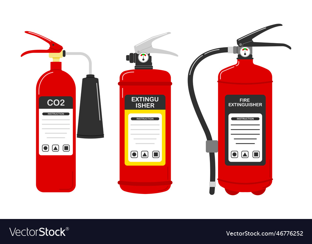 Fire extinguishers Royalty Free Vector Image - VectorStock
