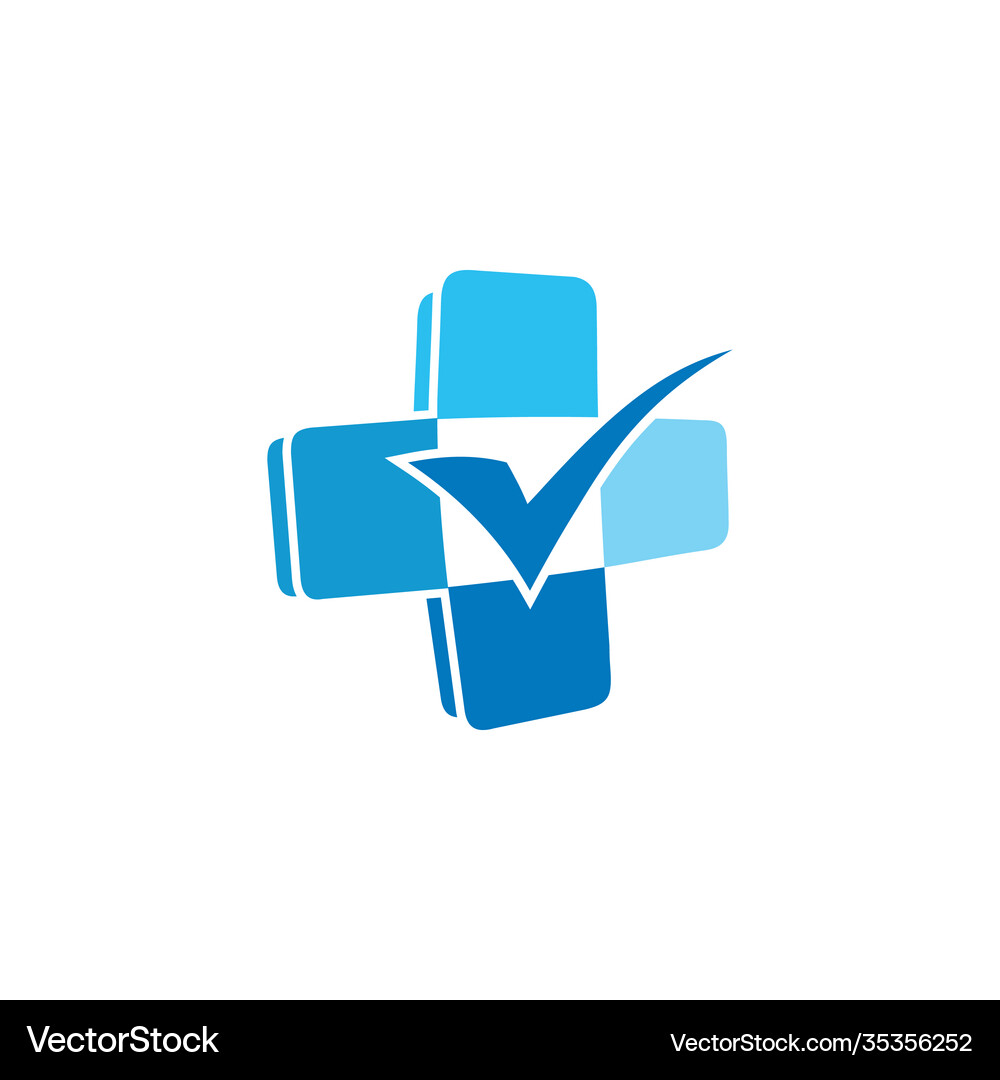 List health check symbol Royalty Free Vector Image
