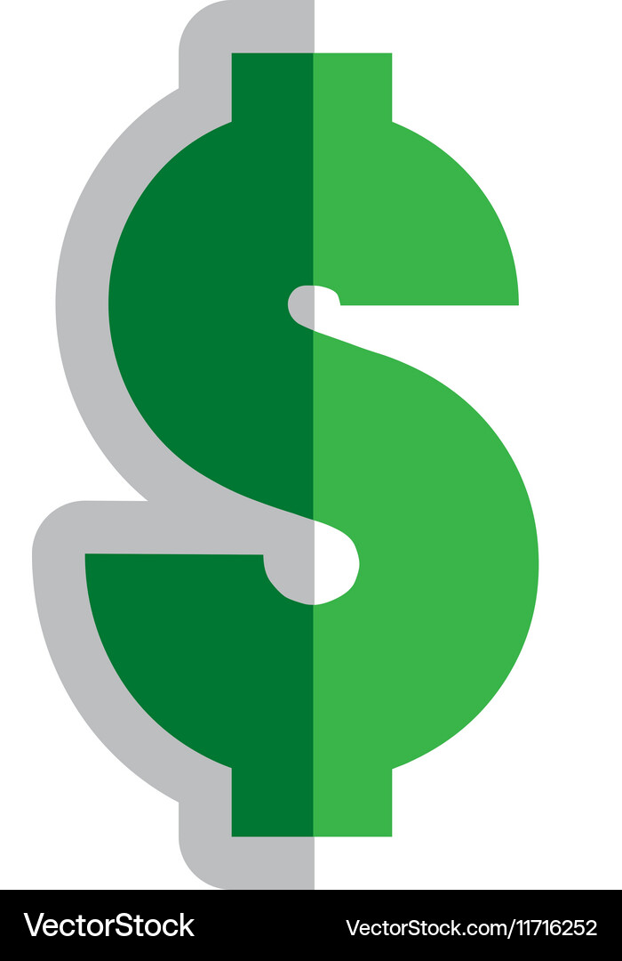 Money symbol isolated icon Royalty Free Vector Image