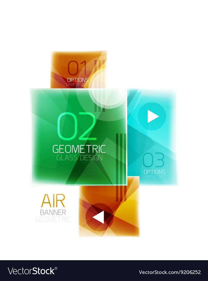 Square web box Royalty Free Vector Image - VectorStock