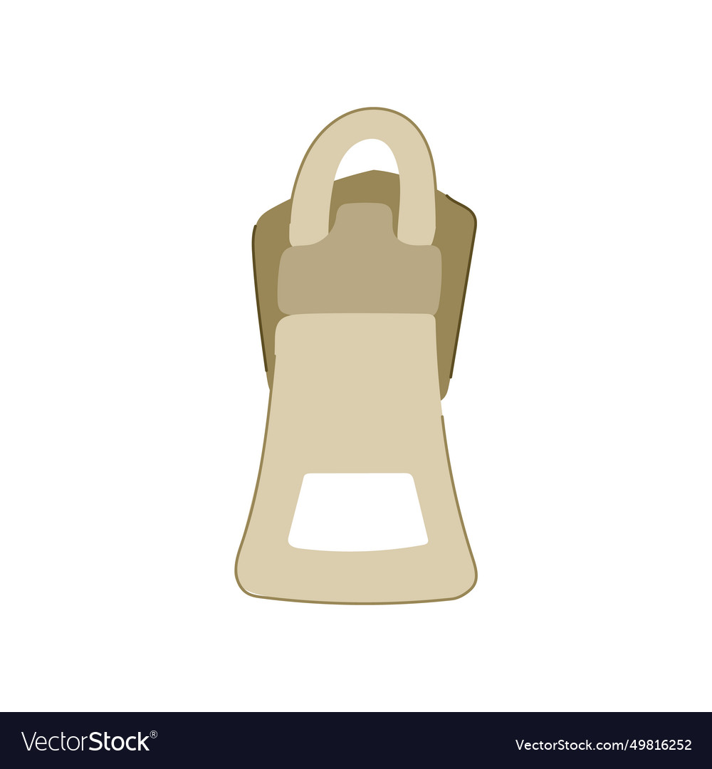 Zip zipper puller cartoon Royalty Free Vector Image