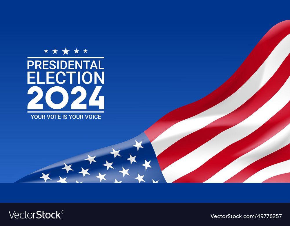 2024 presidential election background Royalty Free Vector