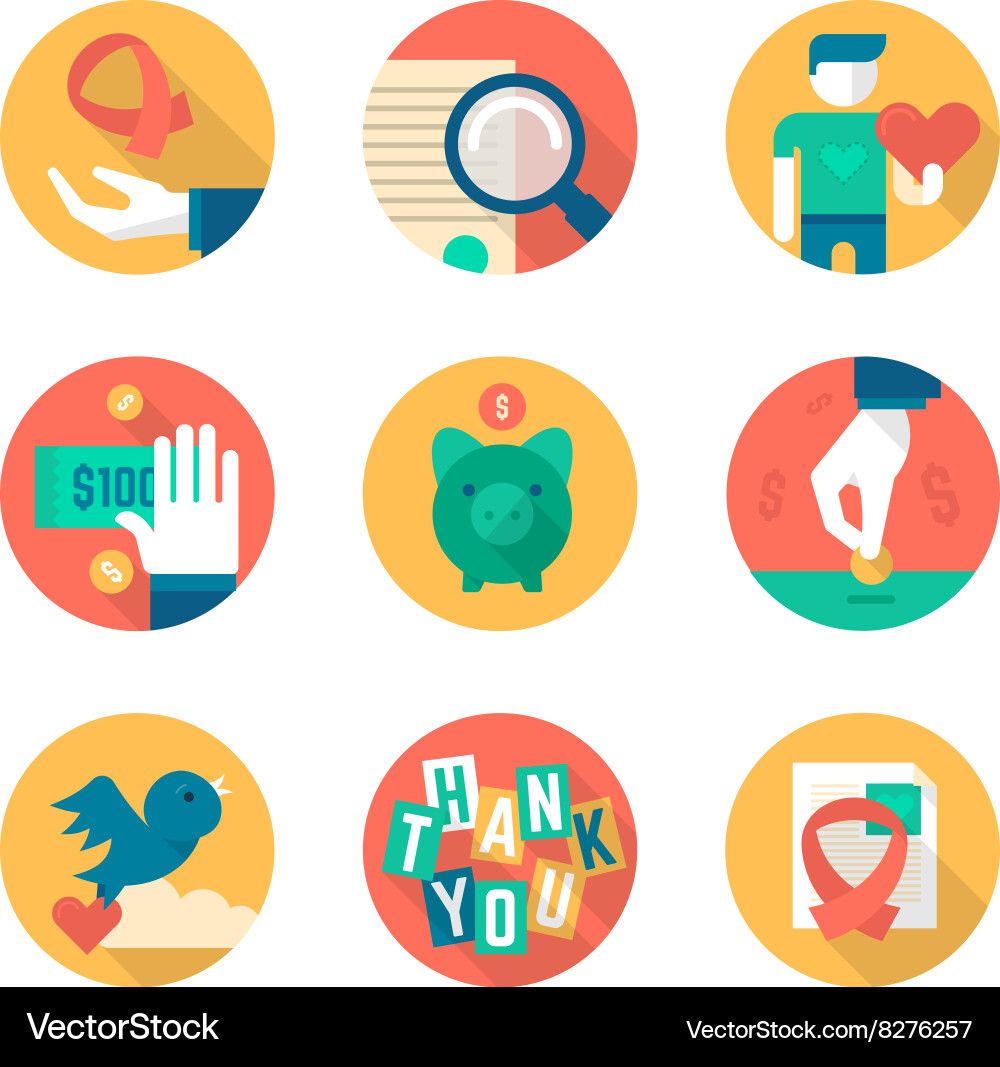 Charity and donation part 2 Royalty Free Vector Image
