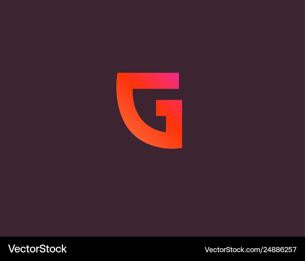 Creative logo icon letter g gradient for business Vector Image