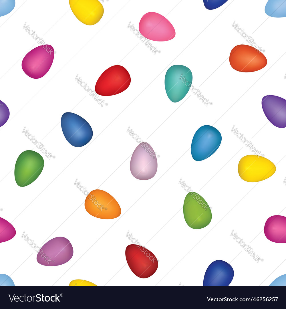 Easter egg seamless pattern spring holiday Vector Image