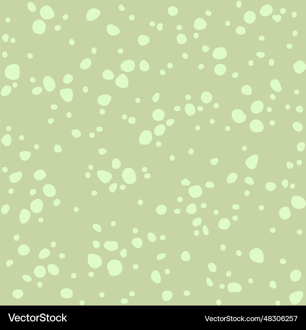 Seamless abstract green dotted background Vector Image