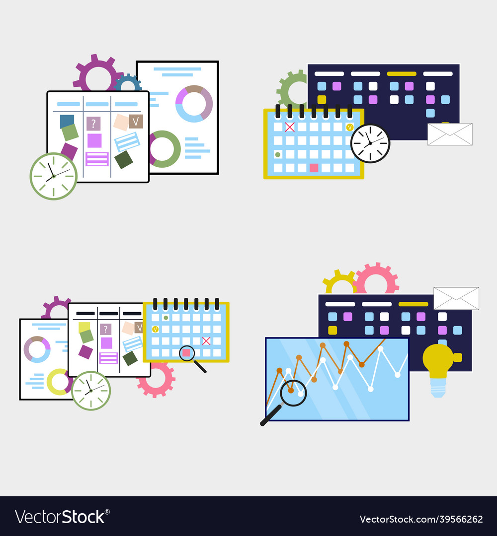 Agile project management concept plan Royalty Free Vector Agile project management concept plan Royalty Free Vector