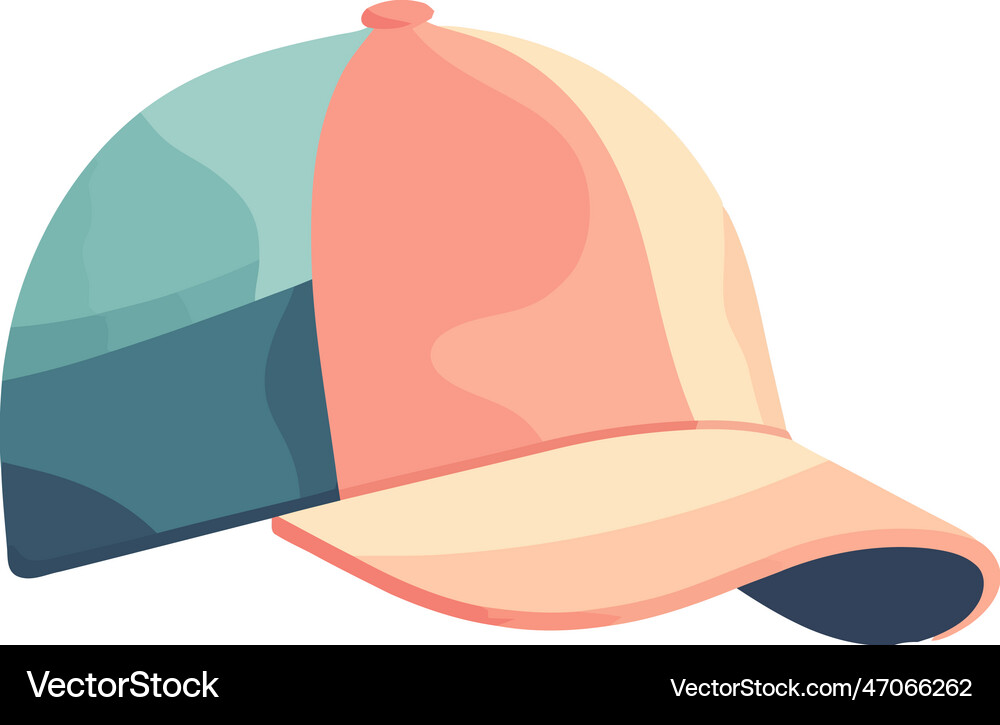 Baseball cap with cute cartoon design Royalty Free Vector