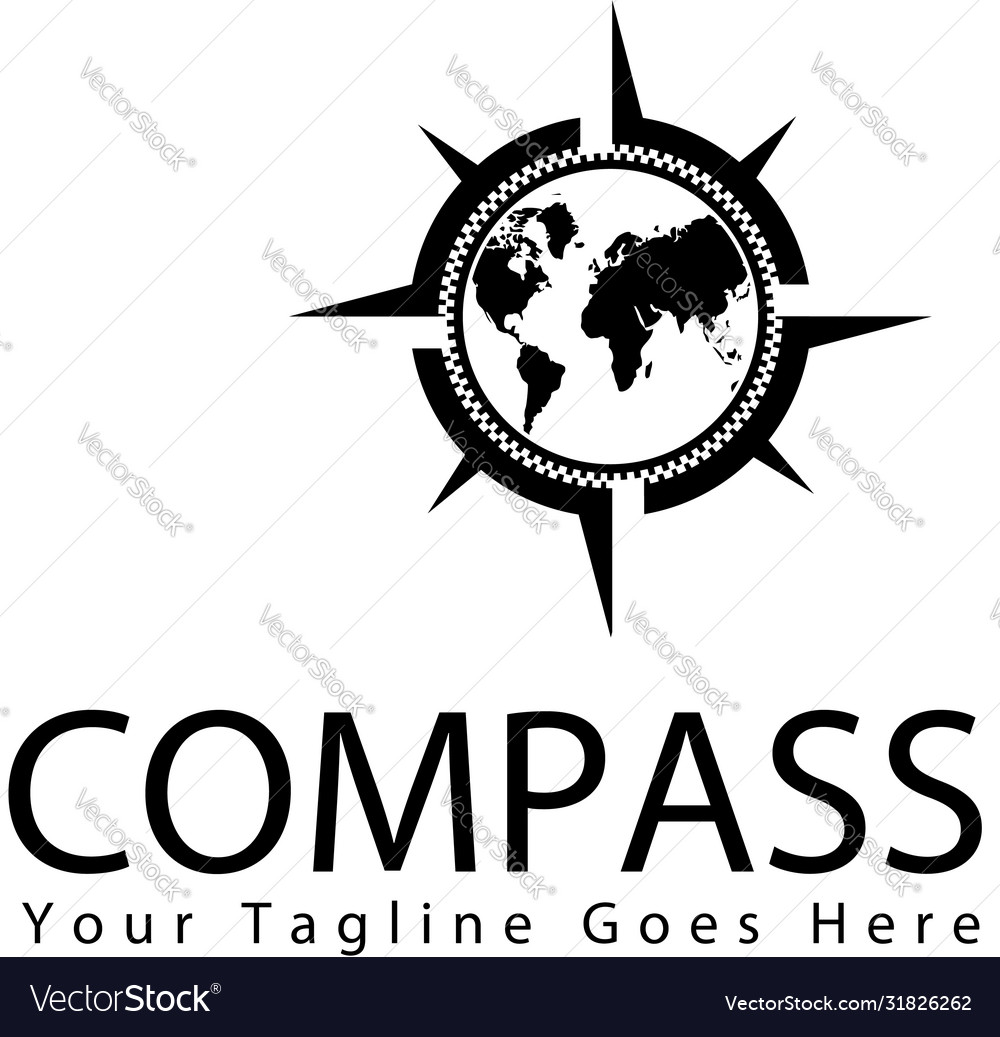 Compass file logo Royalty Free Vector Image - VectorStock