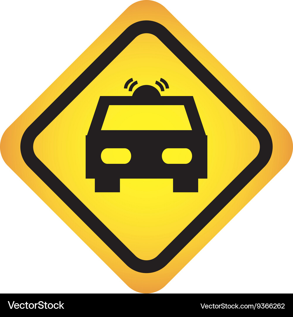 Police patrol isolated icon design Royalty Free Vector Image