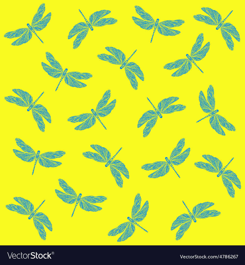 Dragonflypattern Royalty Free Vector Image - VectorStock