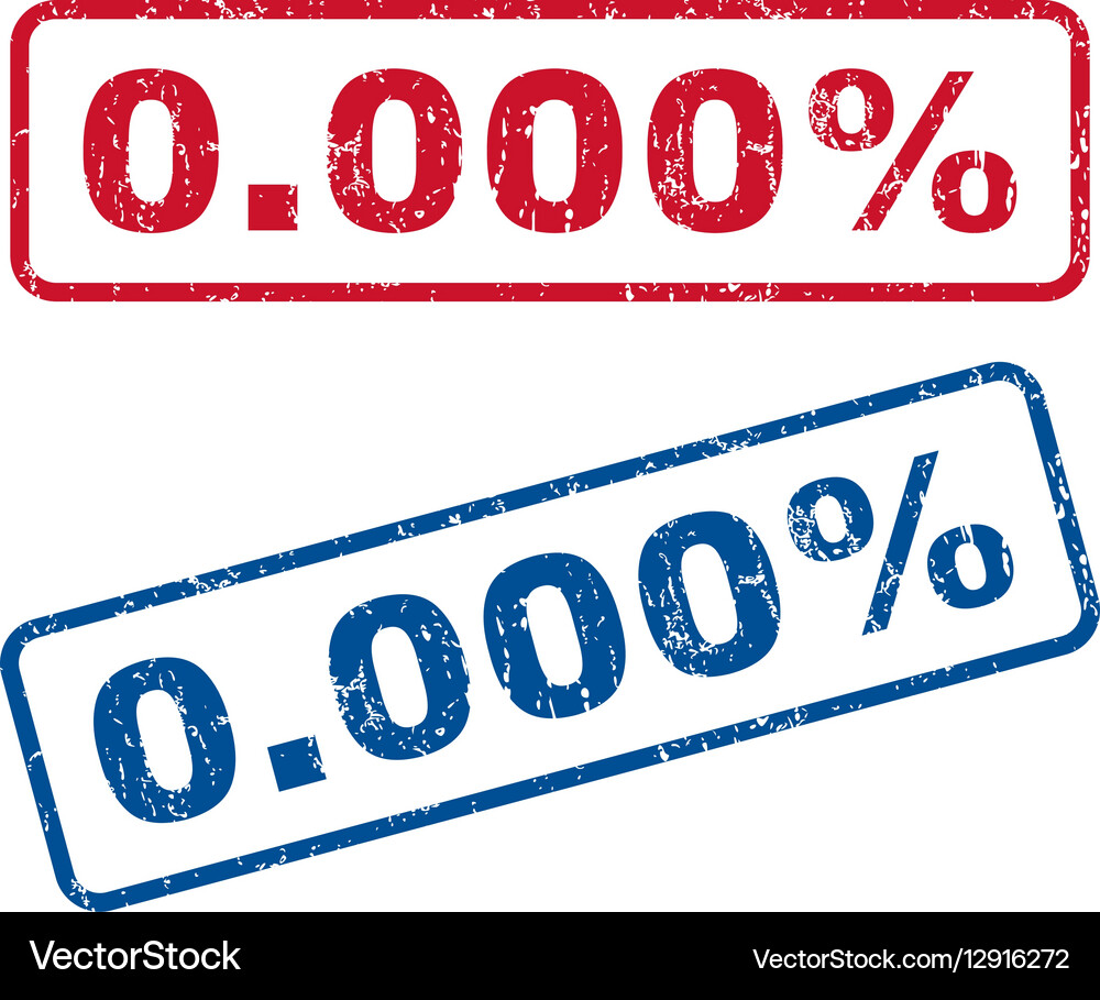 0000 percent rubber stamps Royalty Free Vector Image