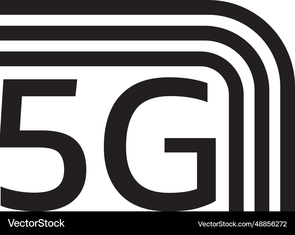 5g icon high speed wifi or wireless network logo Vector Image