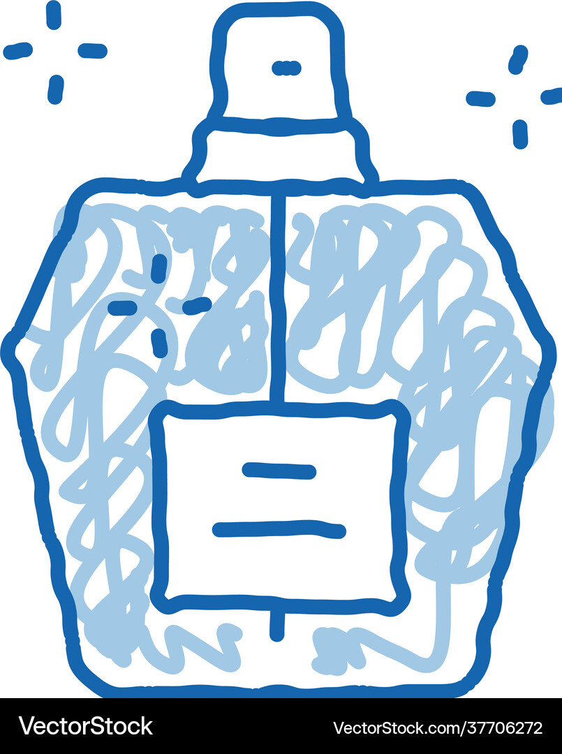 Aroma odor parfume doodle icon hand drawn Vector Image