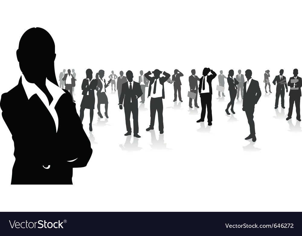 Business people group Royalty Free Vector Image