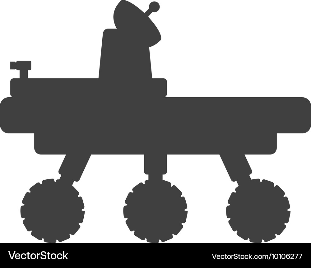 Car transport robot technology android metal icon Vector Image