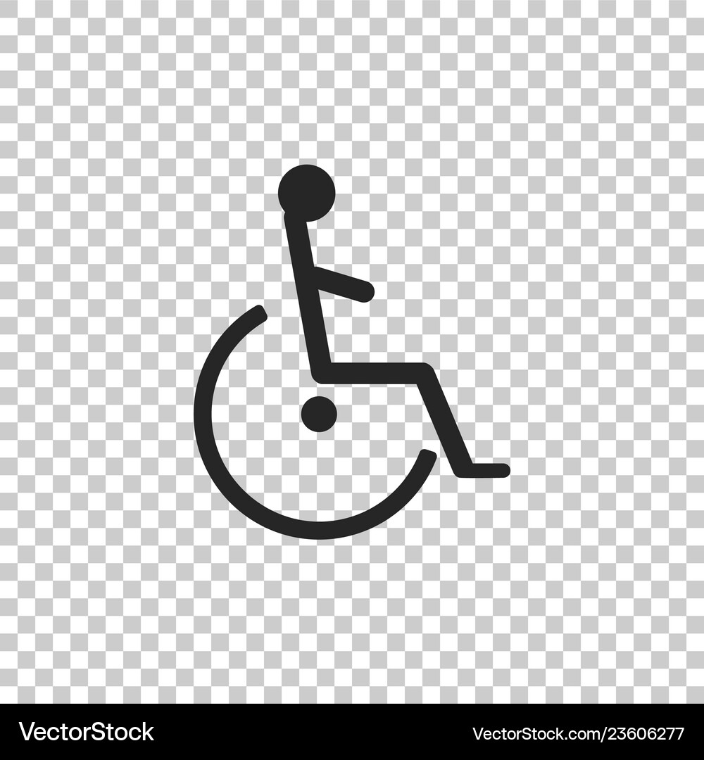 Disabled Person Wheelchair Icon Royalty Free Vector Image