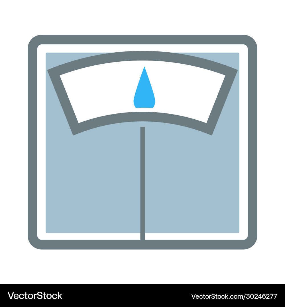 Weigher or scales isolated icon weight control Vector Image