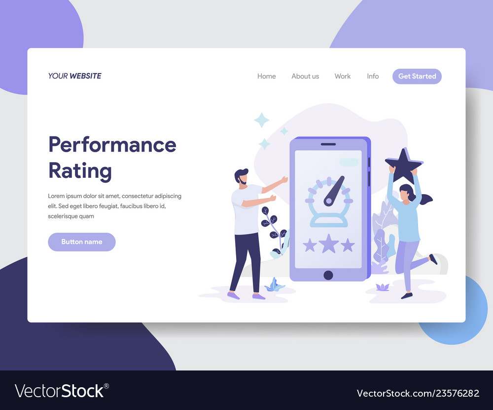 Performance rating Royalty Free Vector Image - VectorStock