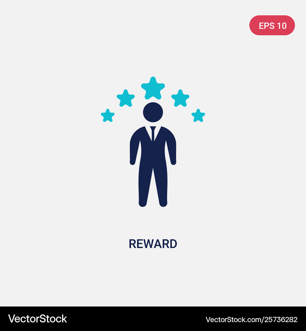 Two color reward icon from crowdfunding concept Vector Image